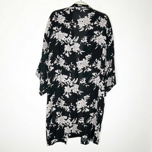 Swim | Maya Kimono Black Floral | Poshmark